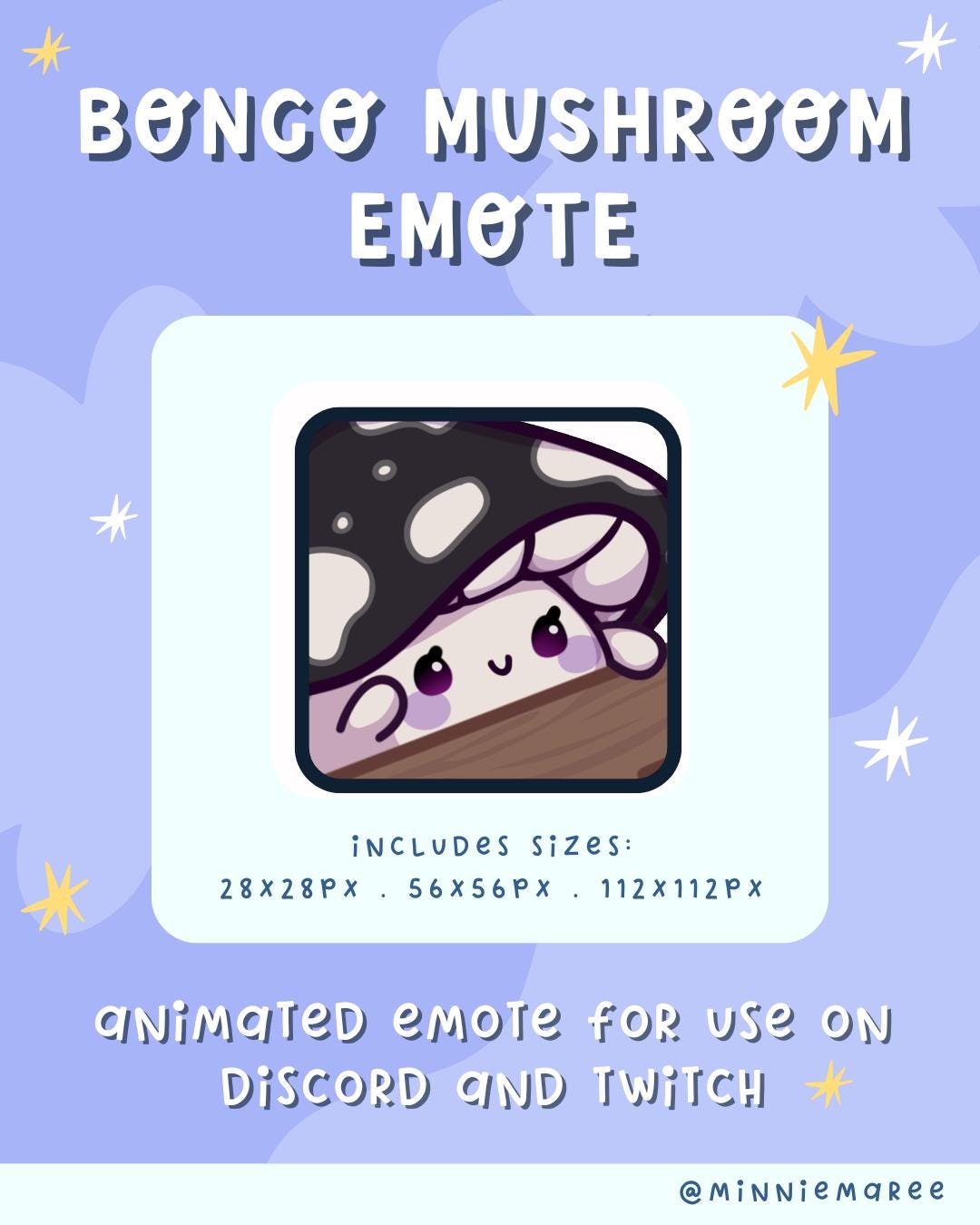 Bongo Mushroom Emote - Inky - Hand Drawn Assets for Discord, Youtube ...