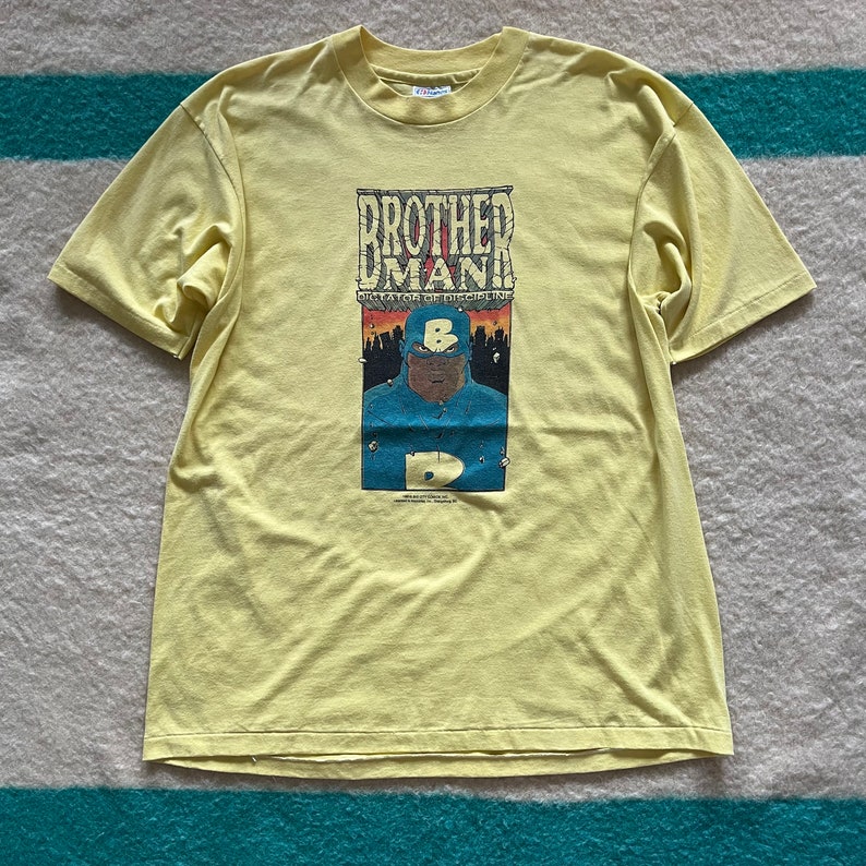 Brotherman Dictator of Discipline Shirt Big City Comic Inc Tee 1991 XL ...
