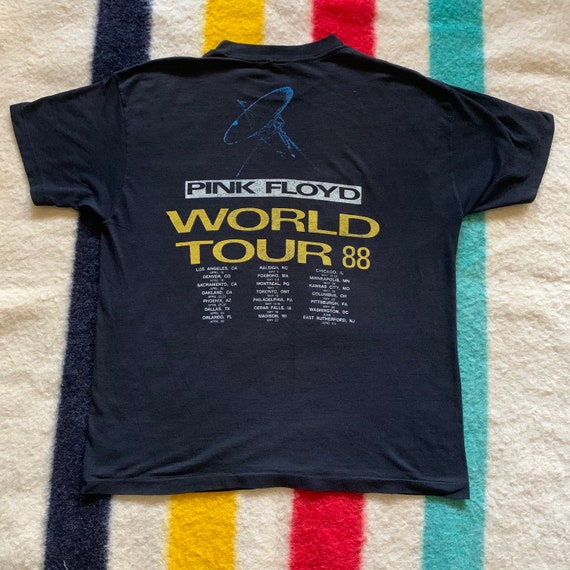 1988 Vintage Pink Floyd Tour Band Tee Shirt Lrg - Gem