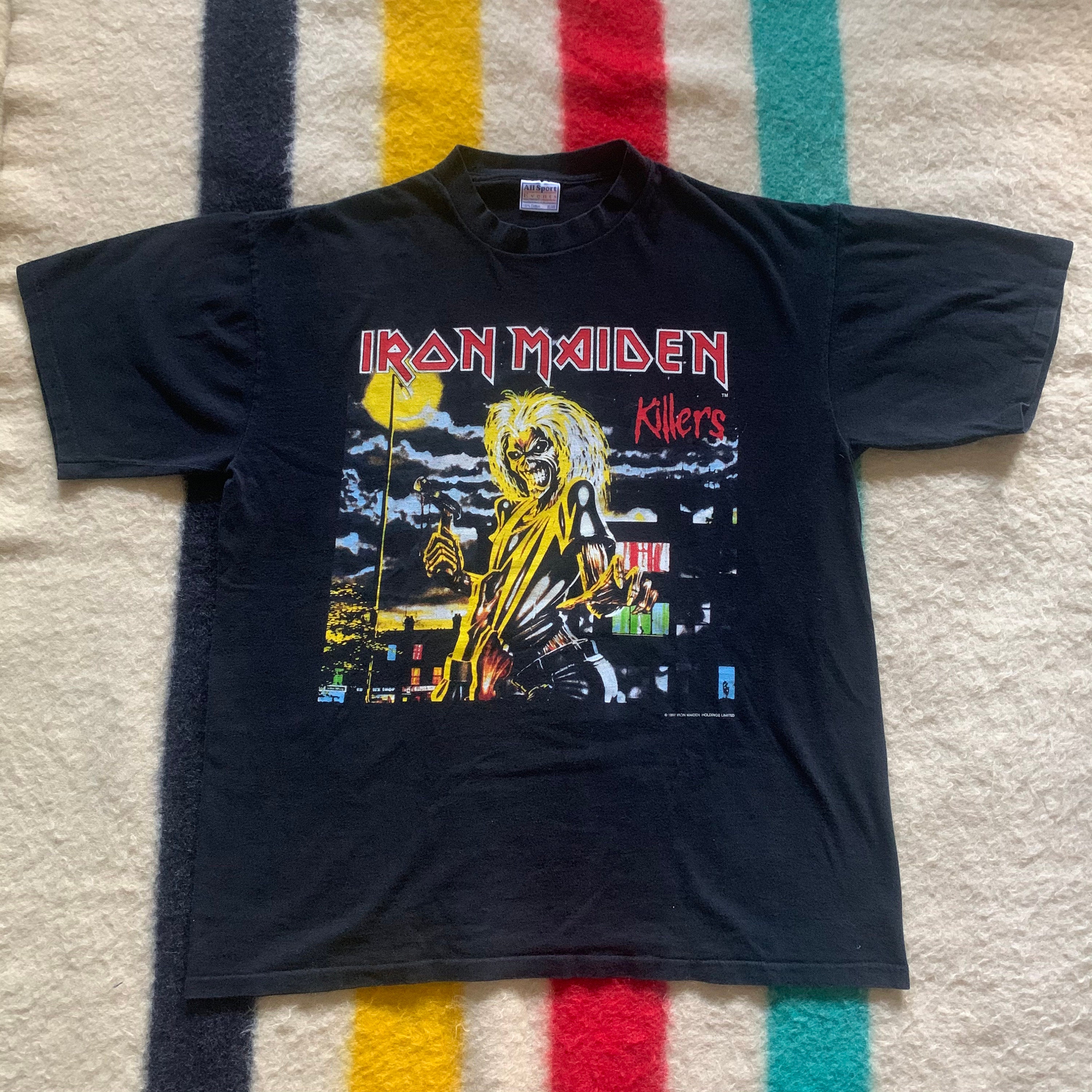 1997 Iron Maiden Killers Tour Band Metal Merch XL Tee - Etsy