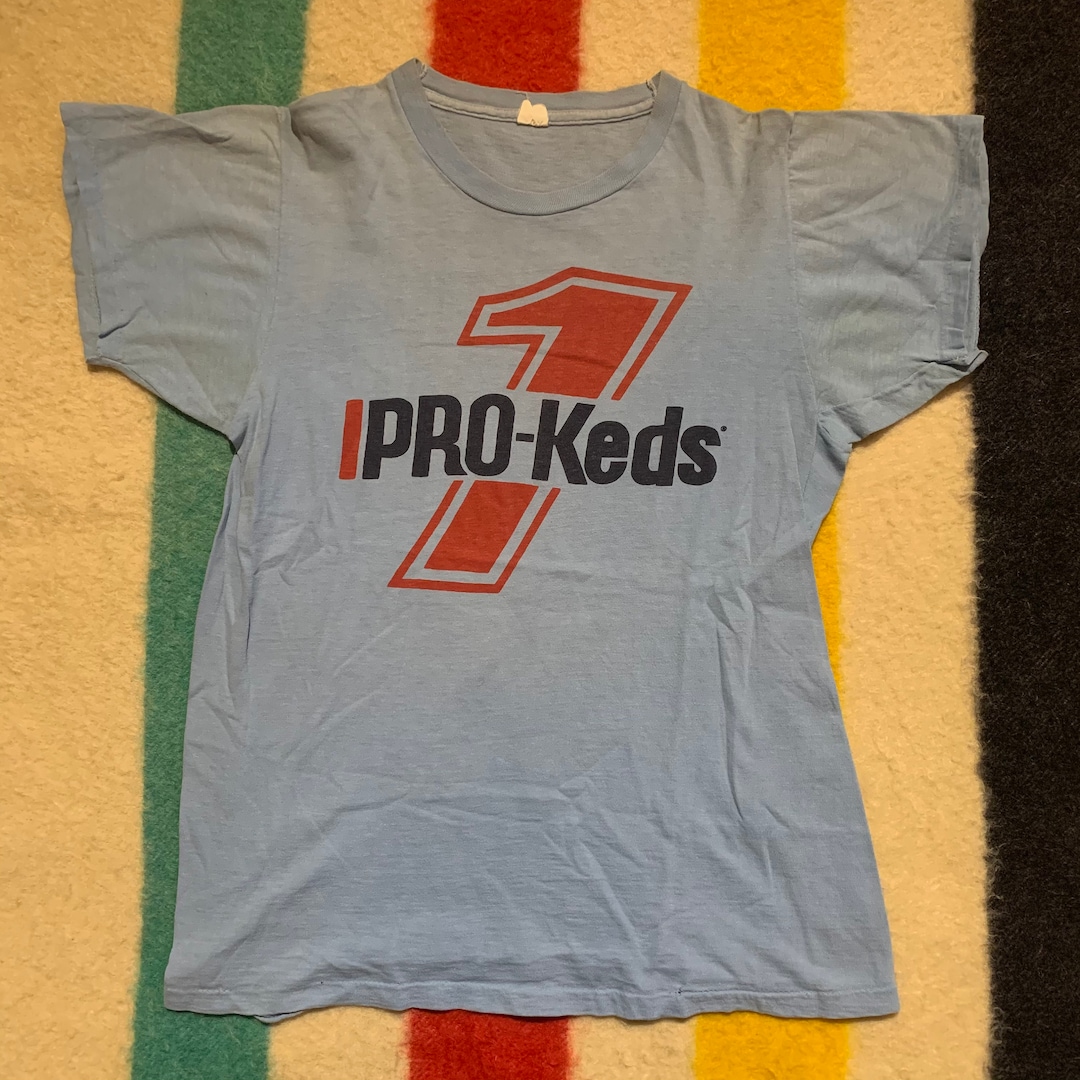 Vintage 1970s Baby Blue PRO Keds Medium Tee Shirt - Etsy