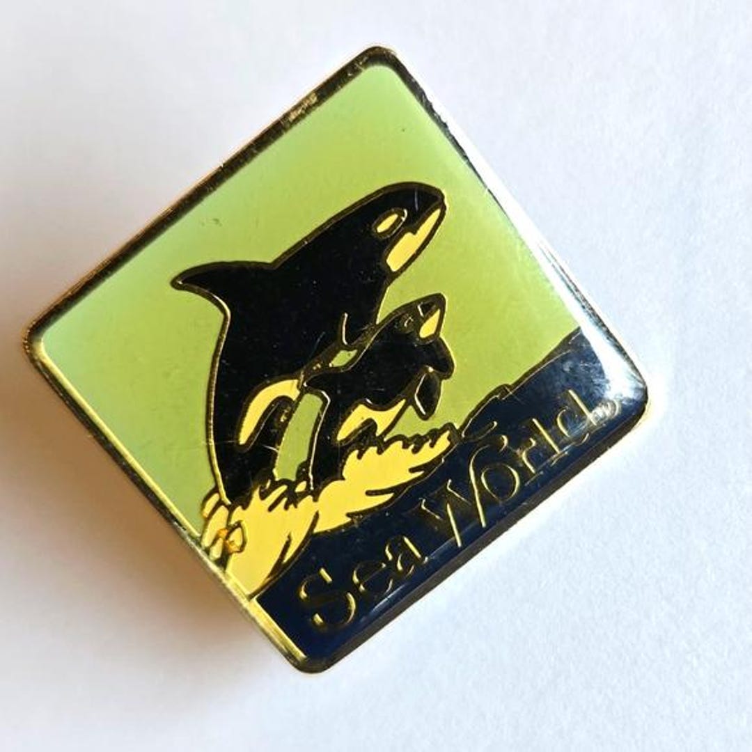 Seaworld Shamu Lapel Pin Orca Killer Whale Orlando San Diego Travel ...