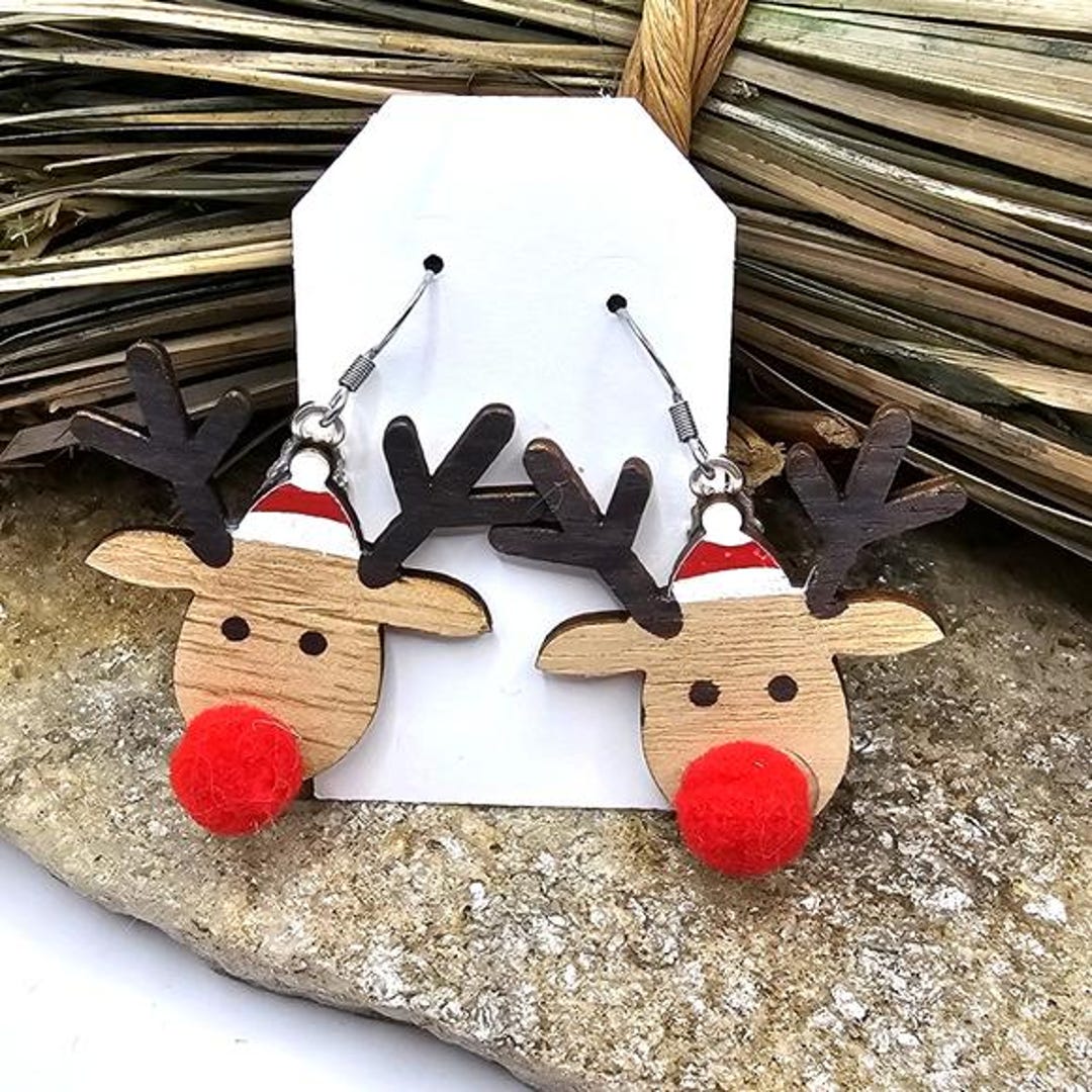 NWT Rudolph the Red-nosed Reindeer Earrings Christmas Jewelry Light ...