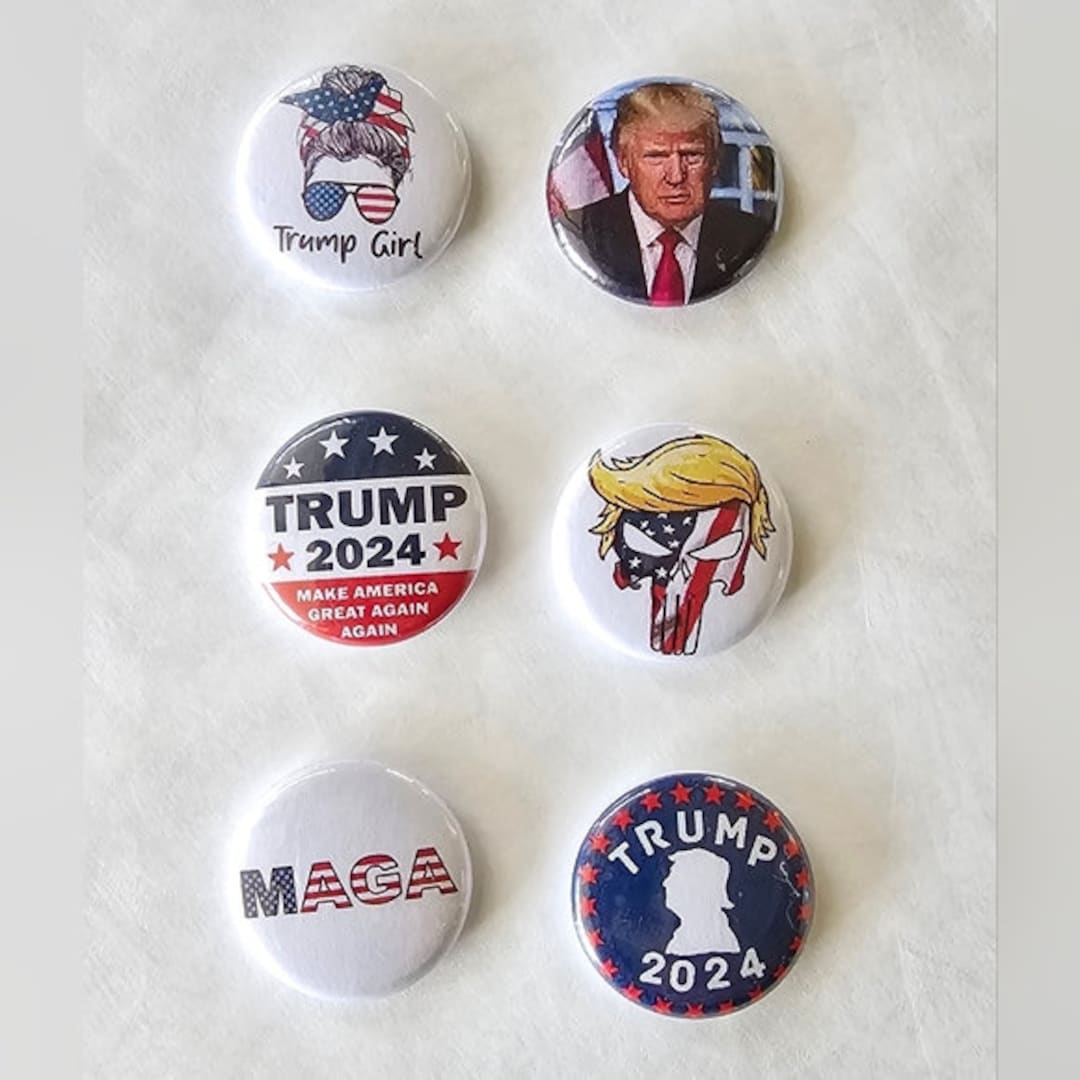Set of 6 Trump 2024 Magnets MAGA Donald Trump for President Campaign ...