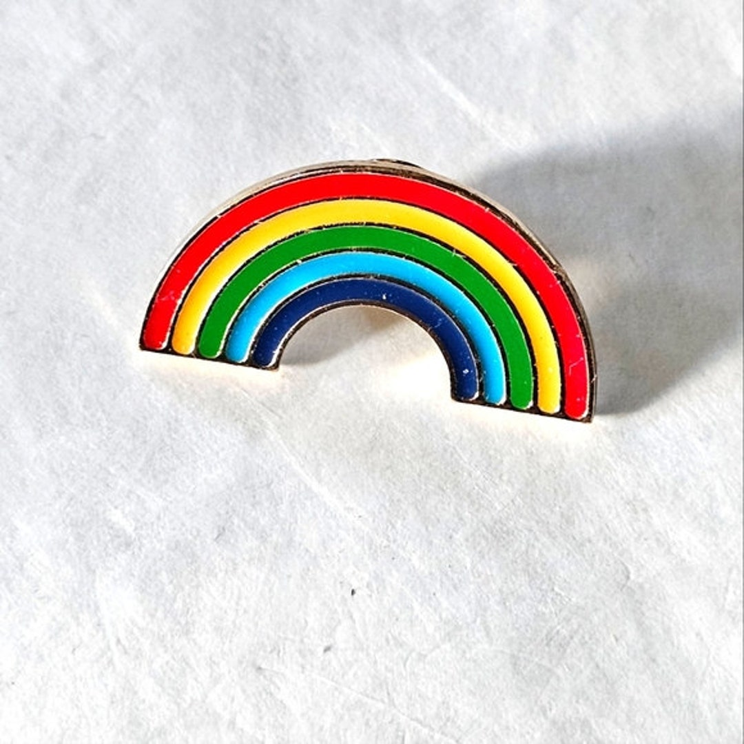 Rainbow Lapel Pin LGBT Gay Pride Pinback Costume Fashion Jewelry ...
