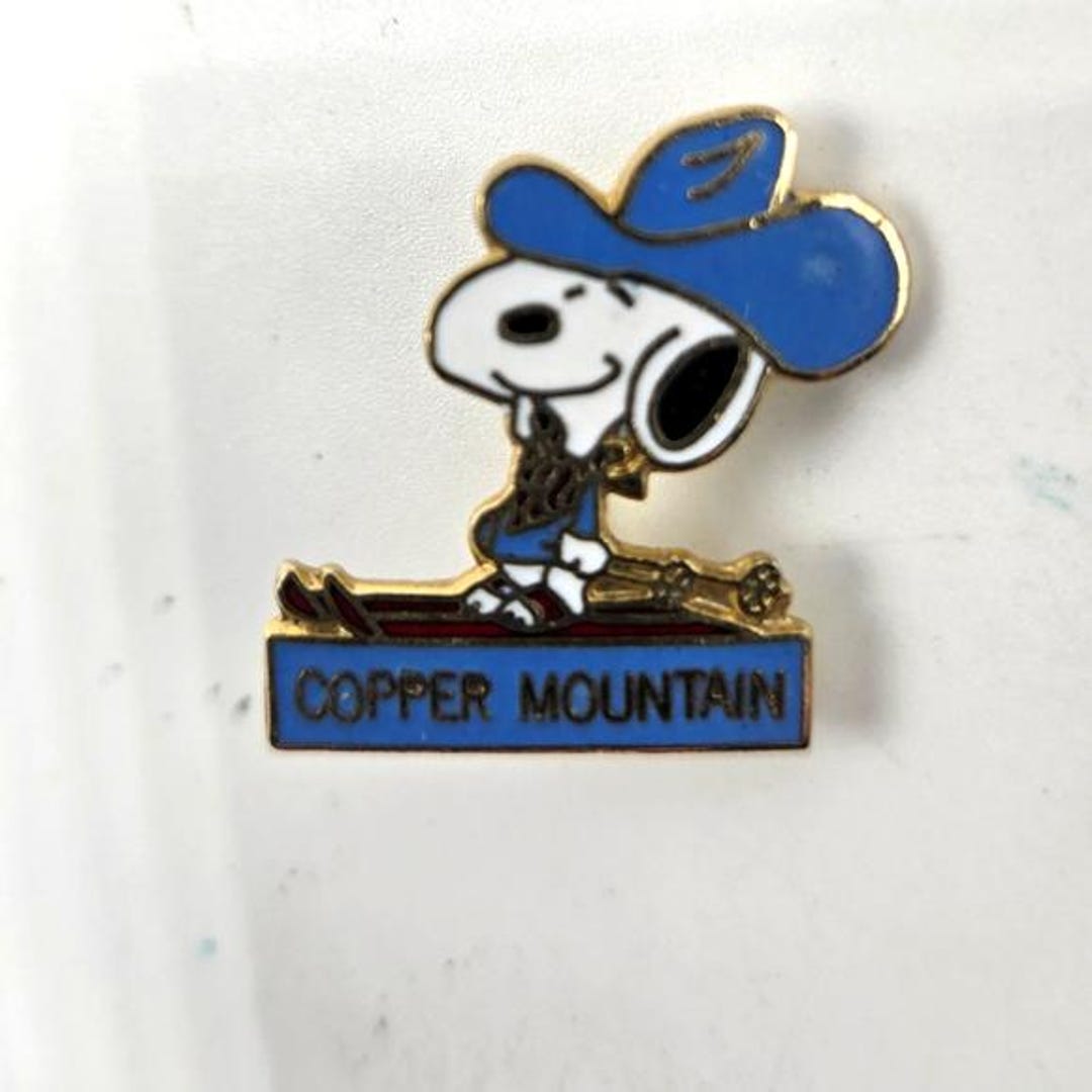 80's Snoopy Copper Mountain Lapel Pin Ski Resort Colorado Travel ...