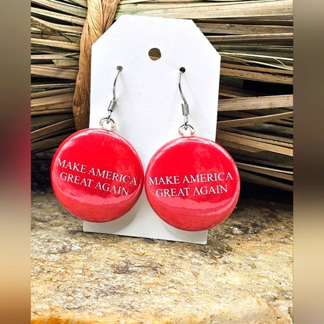 MAGA Earrings Trump 2024 Make America Great Again Donald Trump for ...