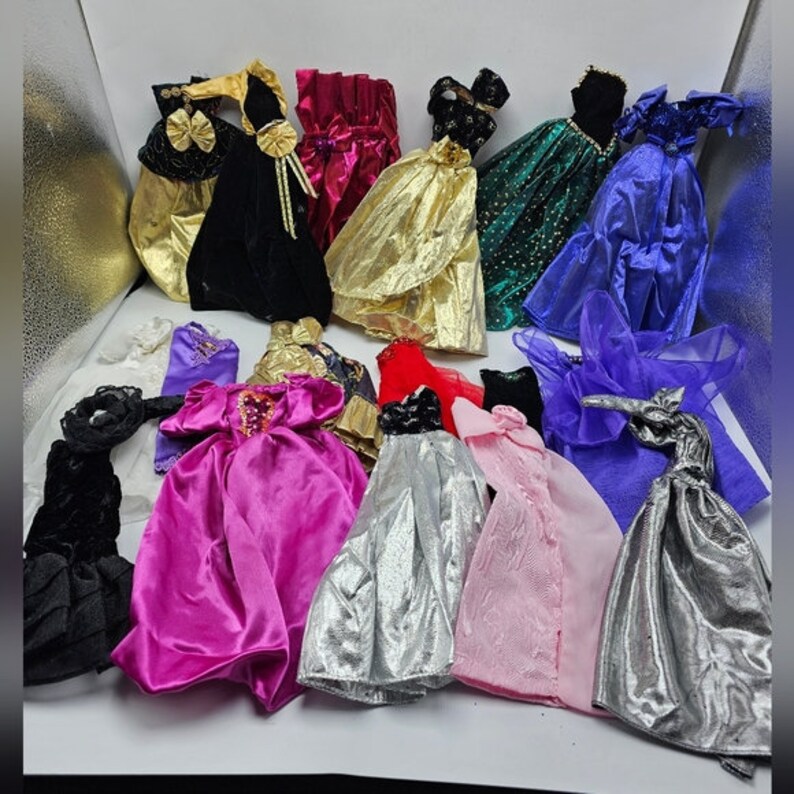 Huge Vintage Lot of Barbie Clothes Shoes Dolls Cases Jem Doll Misc ...