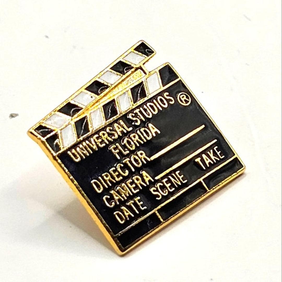 1990 Universal Studios Florida Director's Clapboard Lapel Pin Retired ...