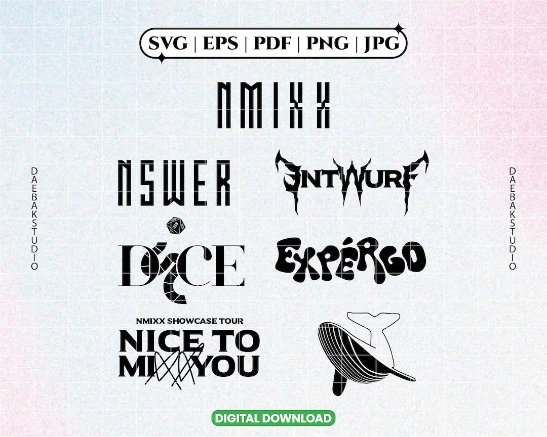 Nmixx Logo Pack / Nmixx Decal Printable / Nmixx SVG EPS - Etsy