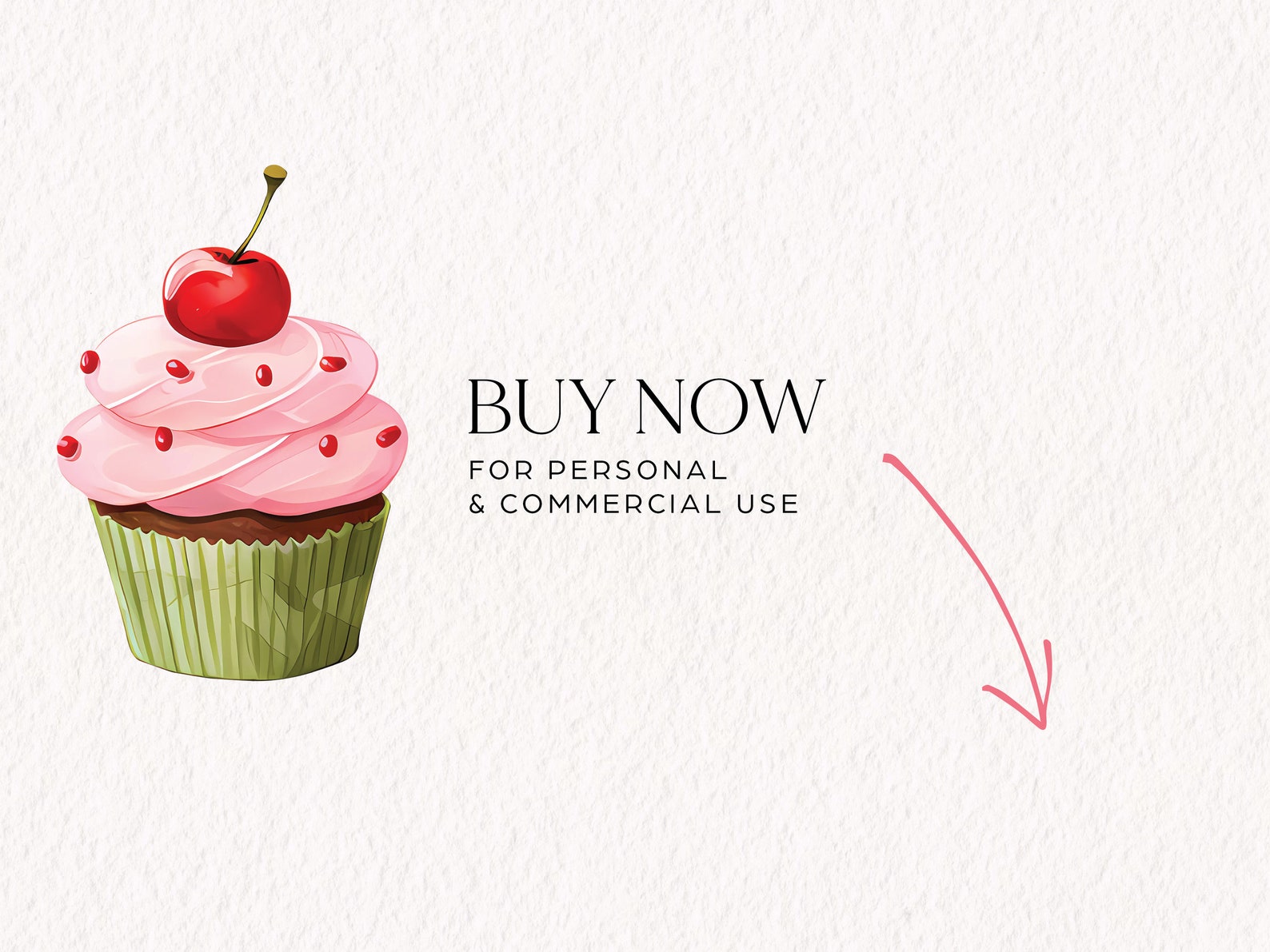 12 Cupcake Clipart - Commercial Use - Watercolor Cupcake Clipart ...
