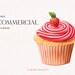 12 Cupcake Clipart - Commercial Use - Watercolor Cupcake Clipart ...