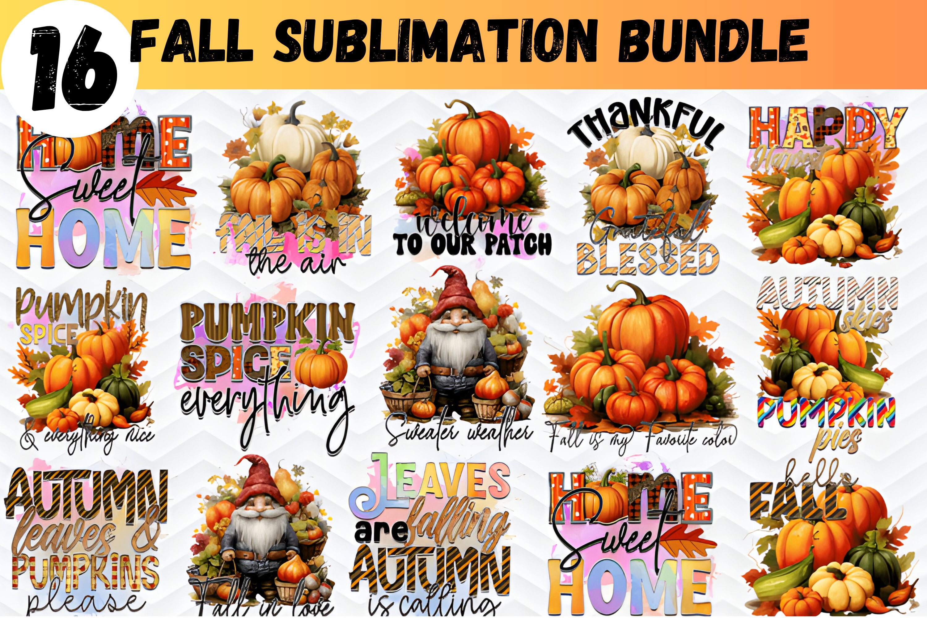 Ultimate Fall PNG Bundle: Thanksgiving Clipart (digital Download) - Etsy