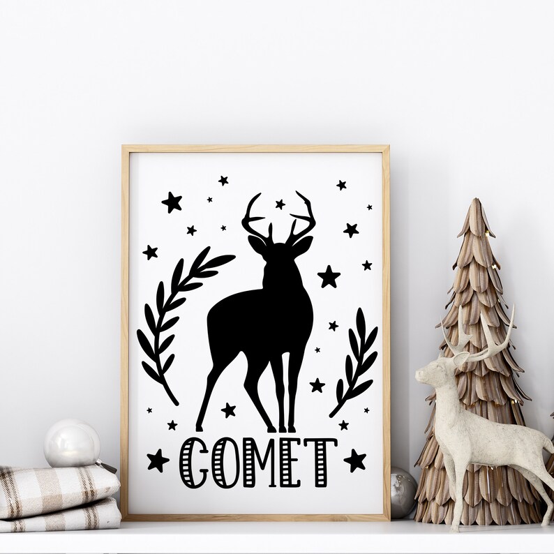 Reindeer Names SVG: Rudolph, Dasher, Dancer (PNG Digital Download) - Etsy