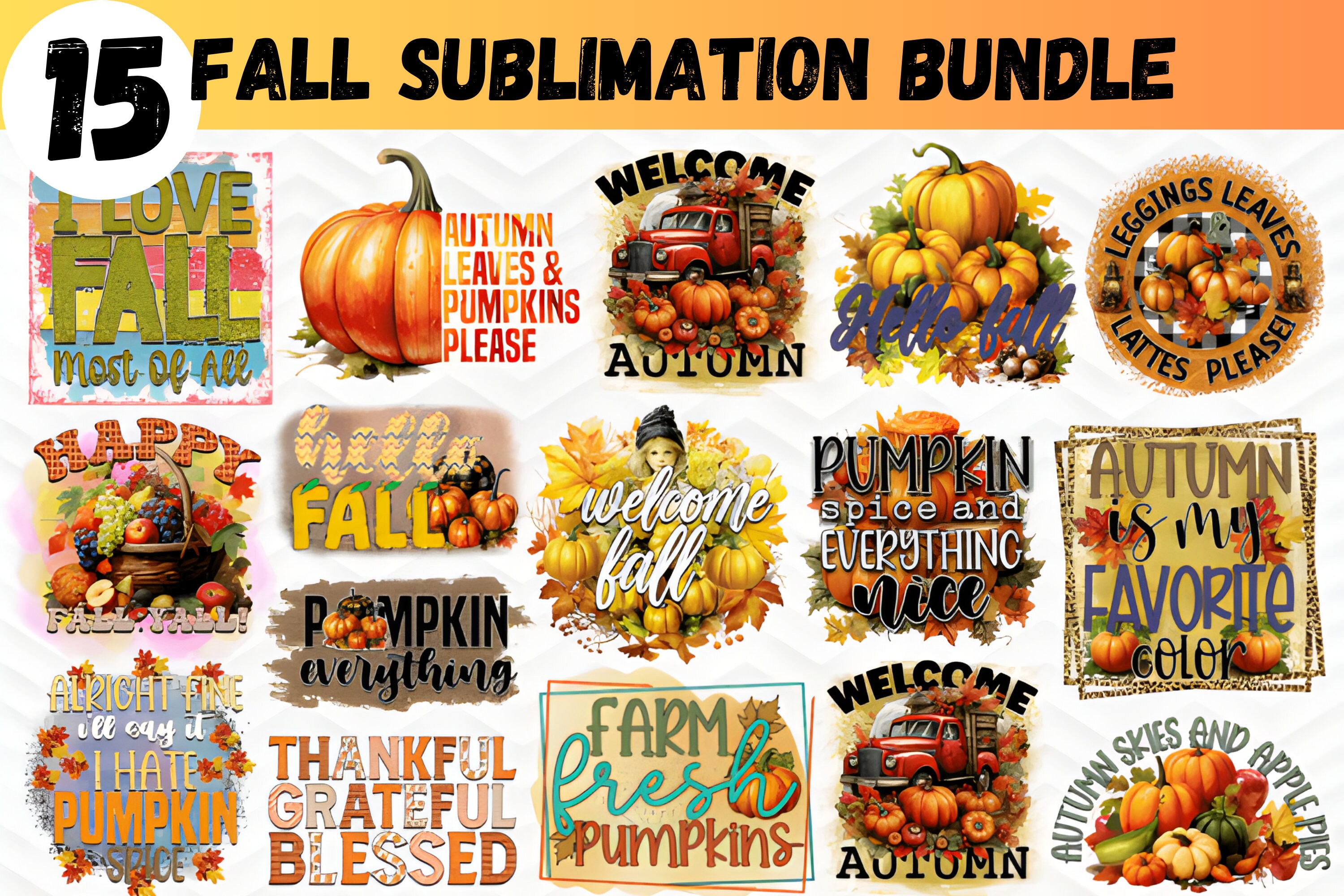 Ultimate Fall PNG Bundle: Thanksgiving Clipart (digital Download) - Etsy