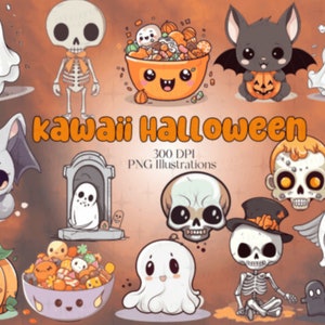 Kawaii Halloween Clipart Png Halloween Clipart Kawaii Pumpkin Vector ...