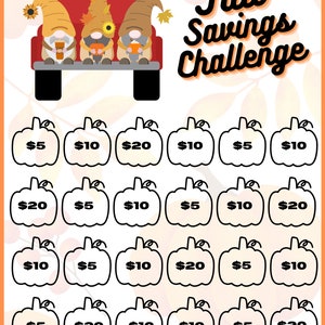 Fall Savings Challenge Bundle, Fall Savings, Savings Challenge, Money ...