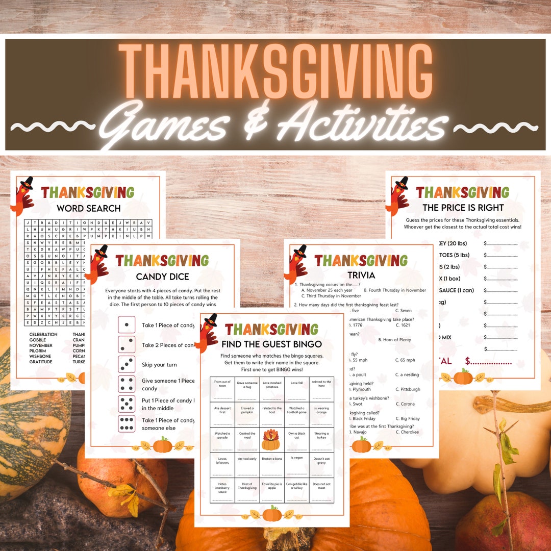 Thanksgiving Trivia Thanksgiving Bingo Friendsgiving Games Fall Bingo ...