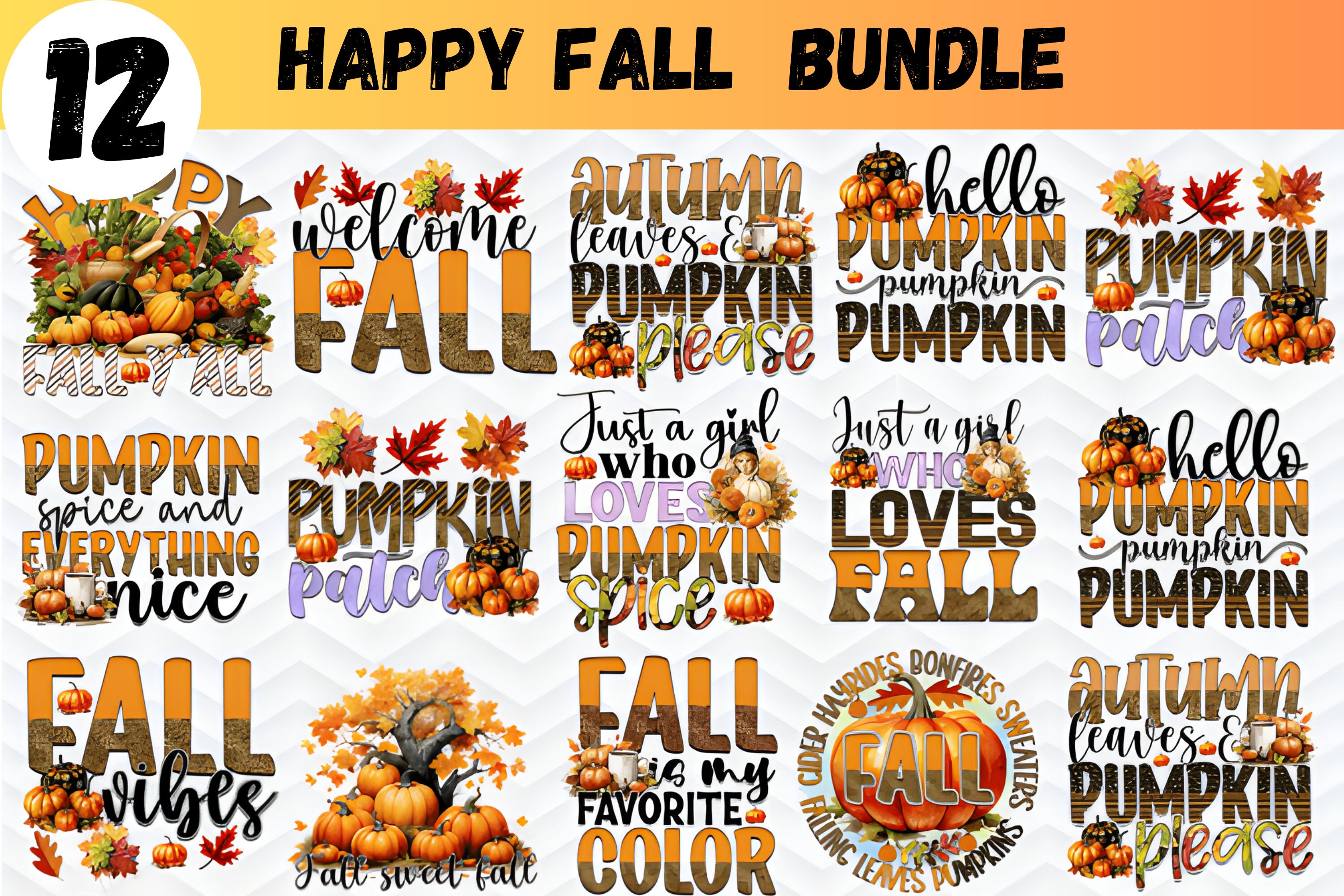 Ultimate Fall PNG Bundle: Thanksgiving Clipart (digital Download) - Etsy