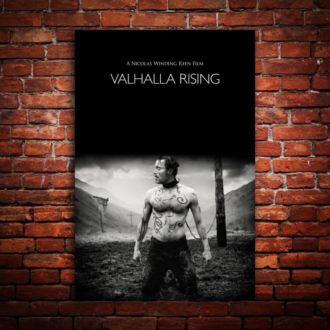 Valhalla Rising 2009 Minimalist Print, Cult Viking Movie, Canvas, Metal ...