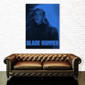 Blade Runner 1982 – Blue Black Silk Screen Print, Rick Deckard, Ridley ...