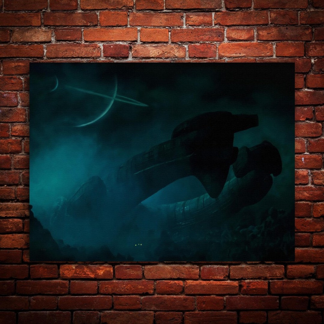 Alien 1979 - the Derelict, Ridley Scott, Classic Sci-fi Movie, Painted ...