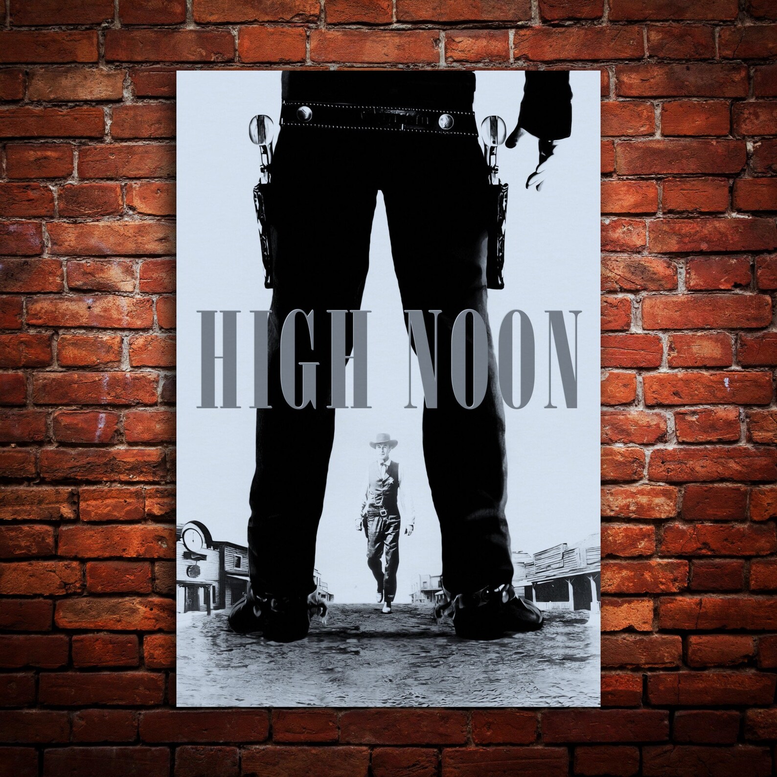 High Noon 1952, Gary Cooper, Classic Western Movie, Premium, Canvas ...