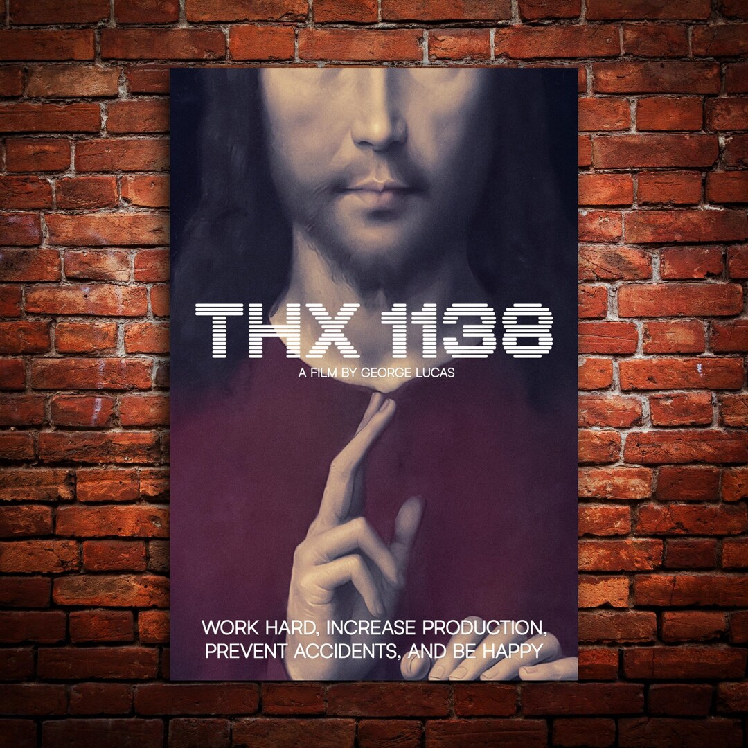 THX-1138 (1971): Custom Print, George Lucas, Classic Cult Sci-fi Movie ...