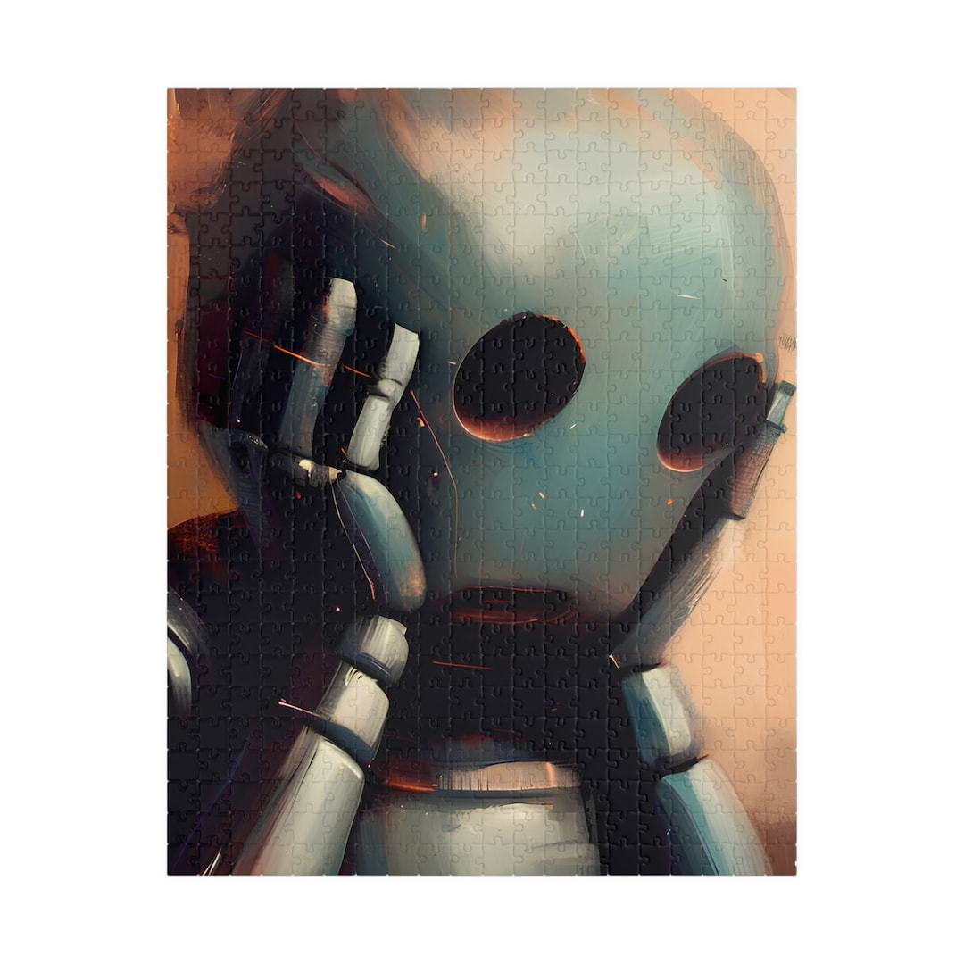 Overwhelmed Robot Puzzle (110, 252, 500, 1014-piece) - Etsy