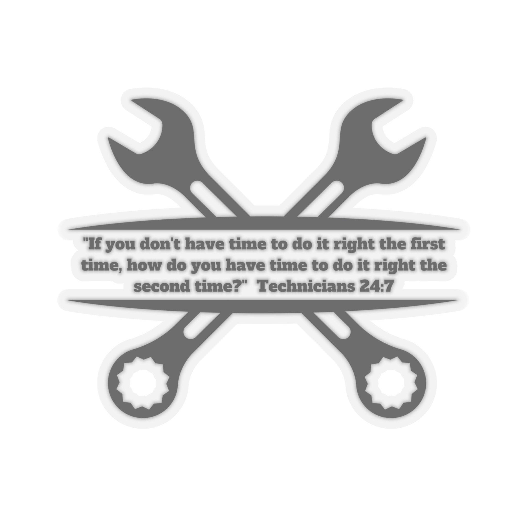 Do It Right the First Time Kiss-cut Stickers - Etsy