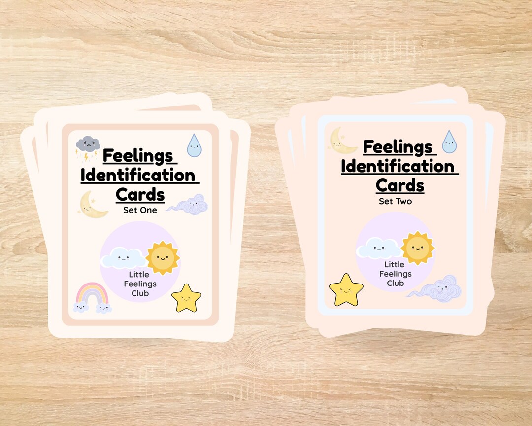 Feelings Identification Bundle | Emotional Vocabulary Cards for Kids ...