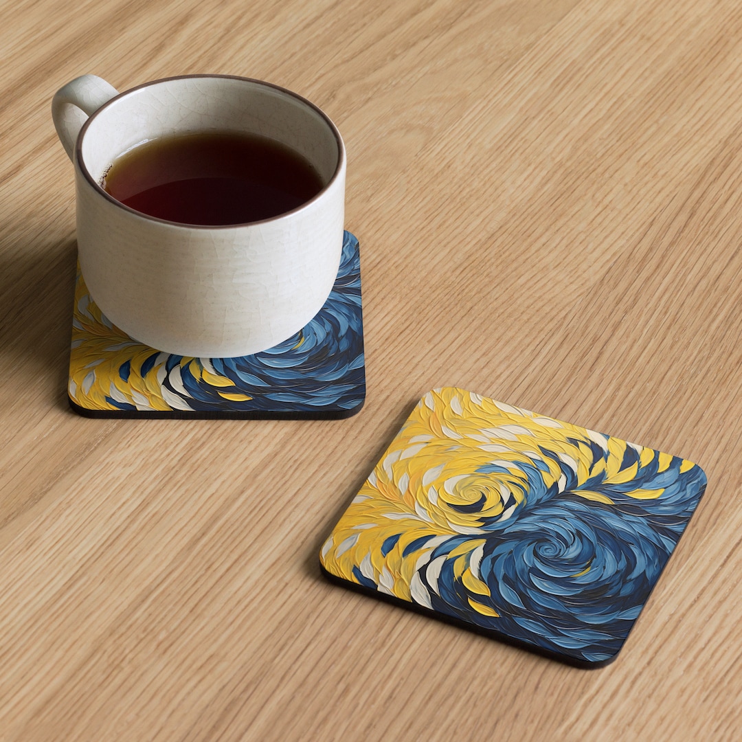 Michigan Wolverine Abstract Art Cork-back Coaster - Etsy