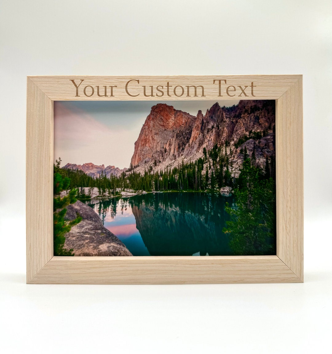 Custom Photo Frame, Custom Engraved Wood Picture Frame, Custom Wedding ...
