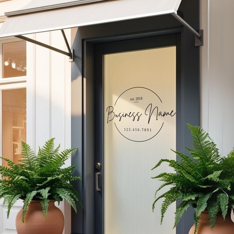 Business Door Decal - Etsy