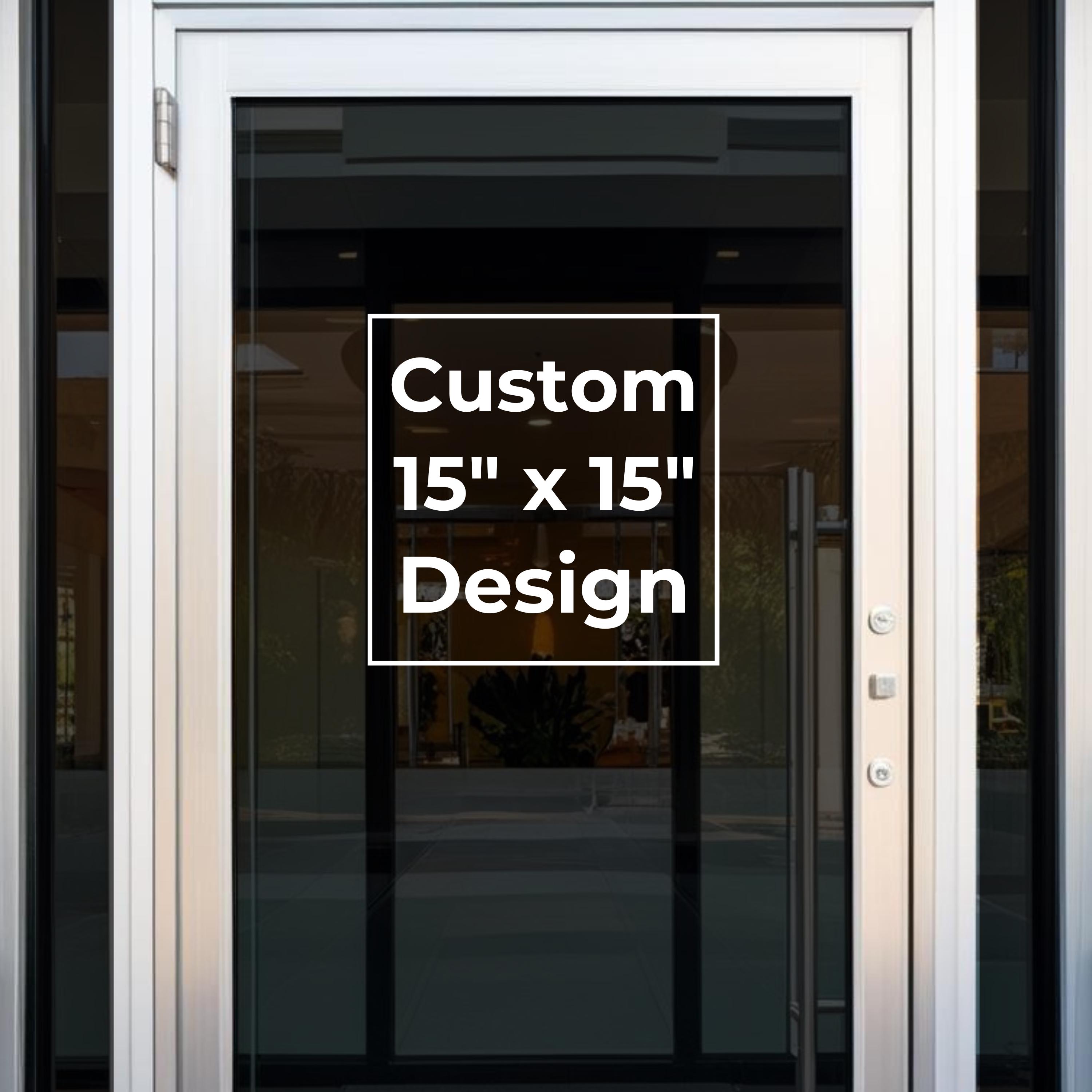 Custom Business Door Decal Storefront Window Sticker Personalized ...