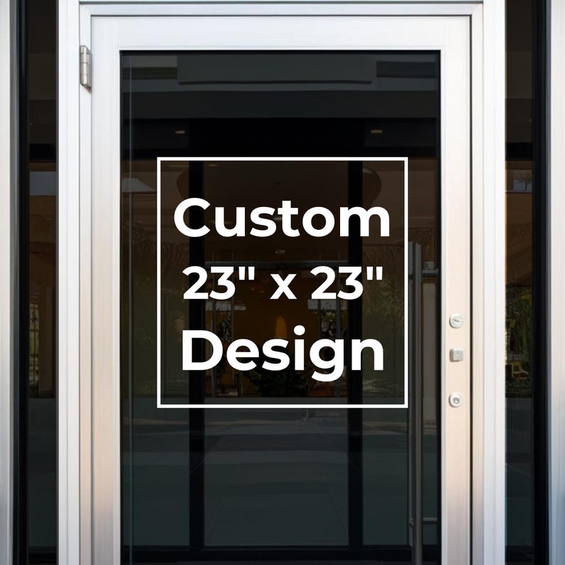 Custom Business Door Decal Storefront Window Sticker Personalized ...