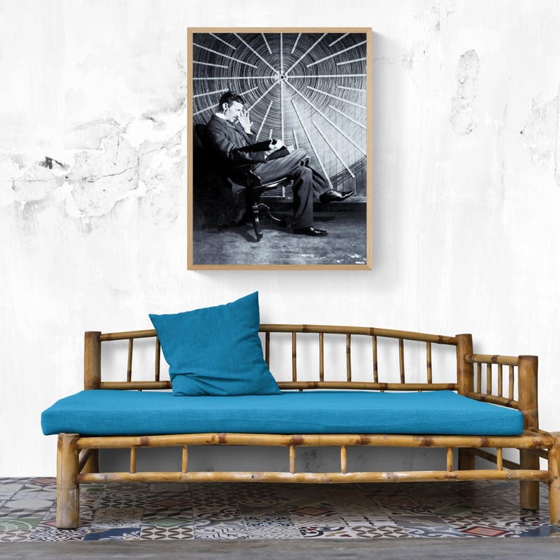 Nikola Tesla's Dream, Inventor & Engineering Pioneer, Premium Fine Art ...