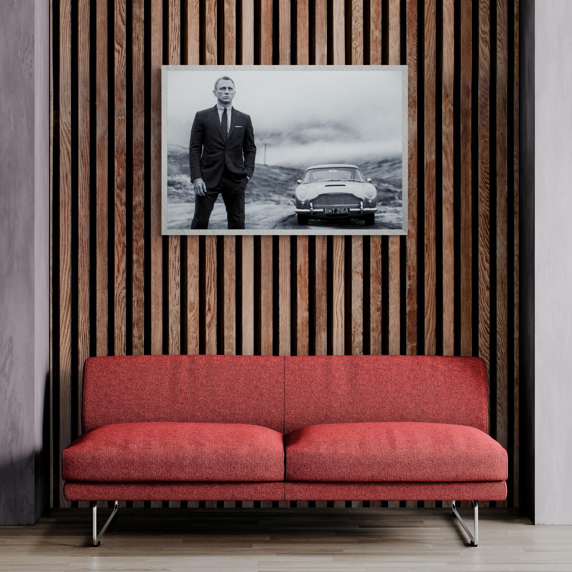 Daniel Craig With Aston Martin DB5, 007 James Bond, Film Scene, Canvas ...