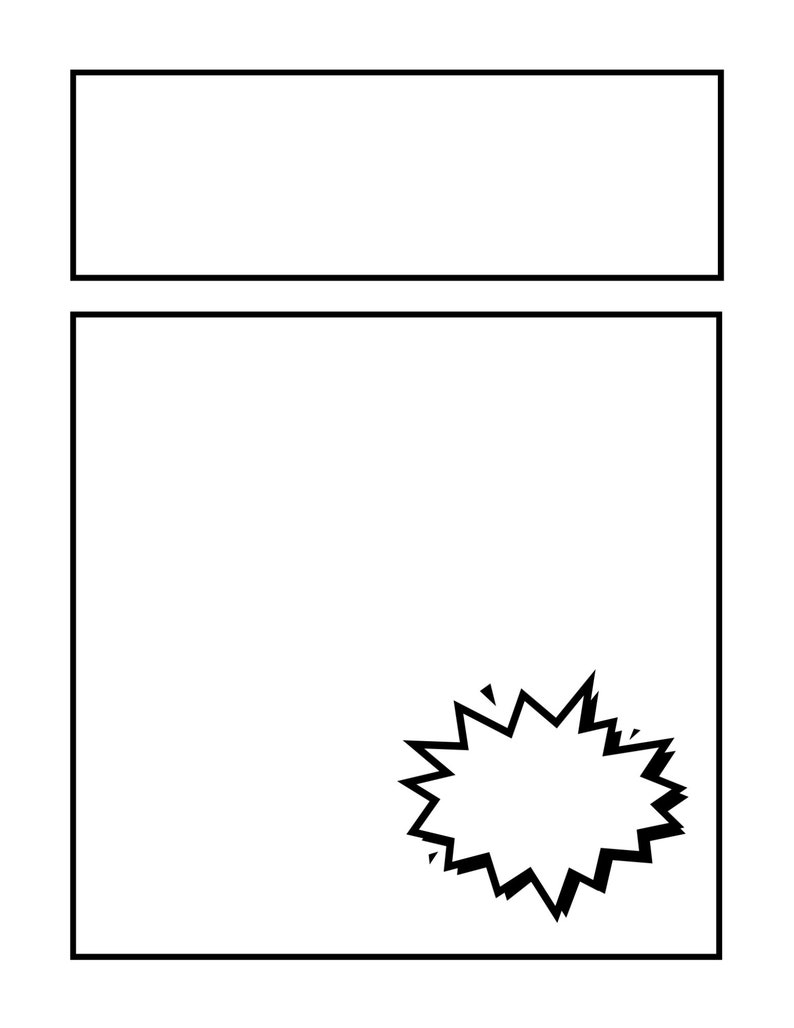 Blank Comic Paper Instant Download Comic Strip Pages for Kids Design ...
