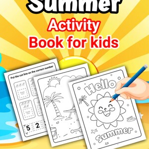 Mega Bundle Summer Fun Activity for Kids Color by Number Dot to Dot ...