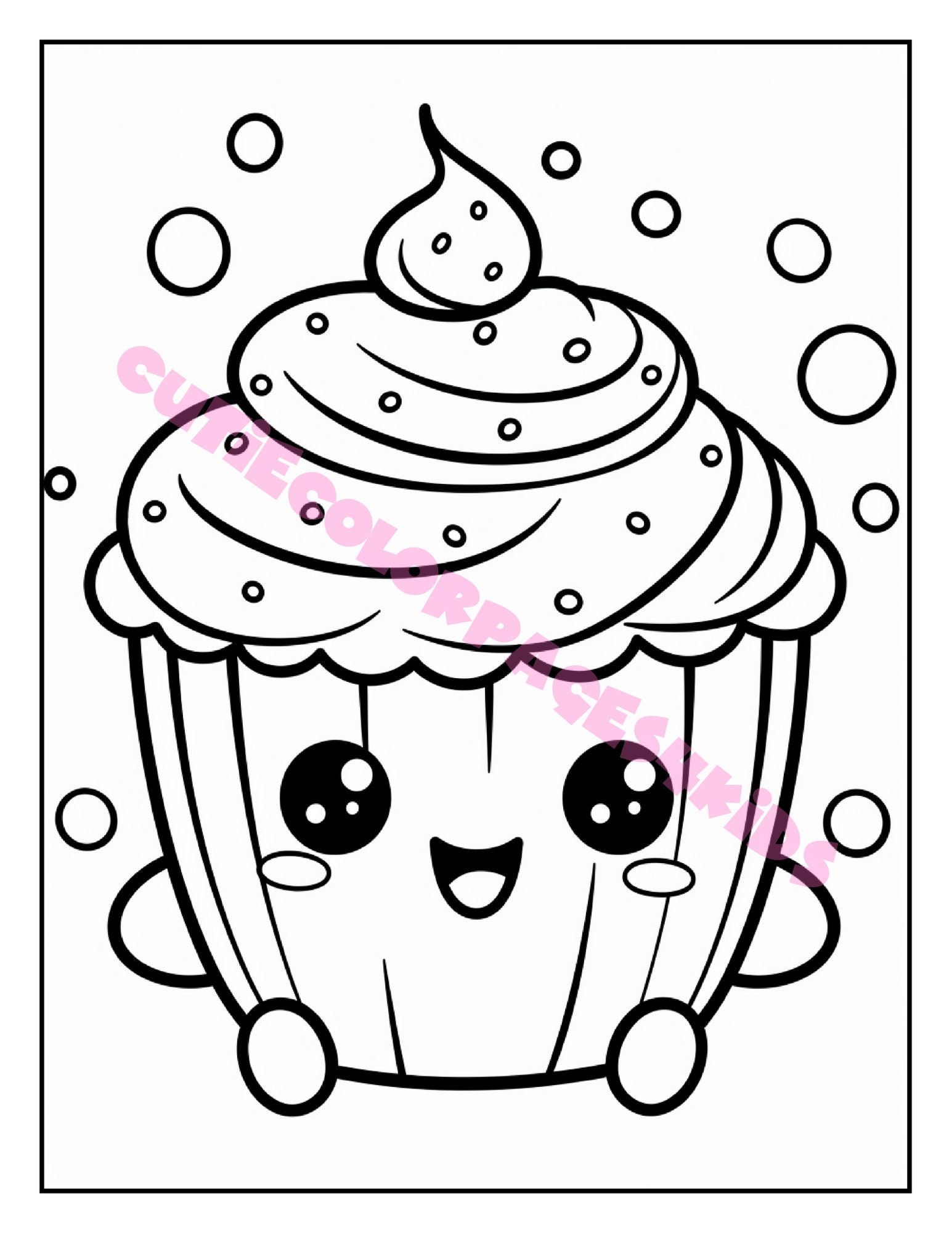 50 Cute Kawaii Coloring Pages - Etsy