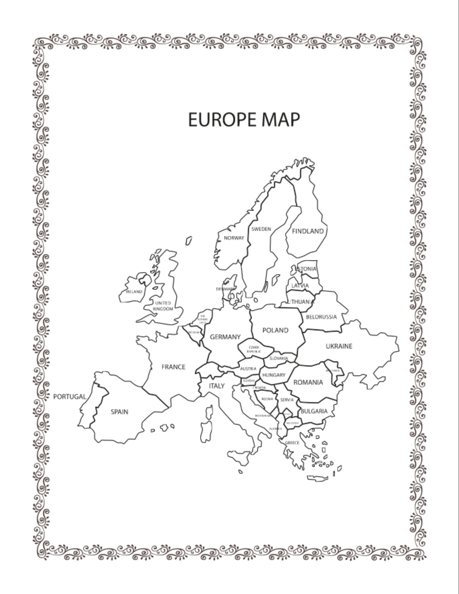 195 World Flags Coloring Pages - Etsy