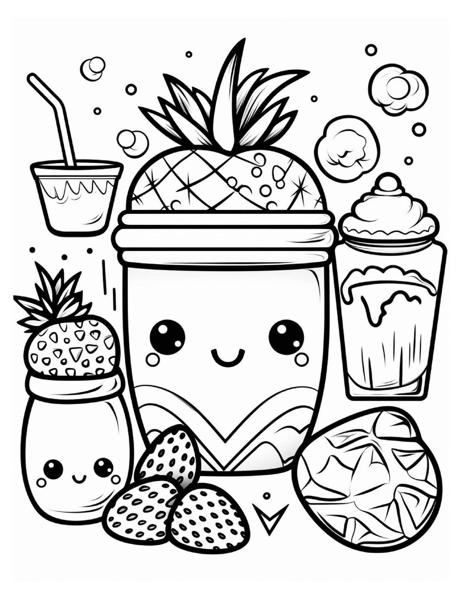 50 Summer Time Coloring Pages - Etsy