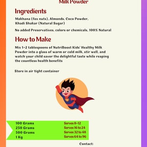 Nutriboost Kids' Healthy Milk Powder, No Preservatives, No Color ...