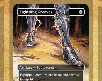 Lighting Greaves MTG Proxy Card - Etsy