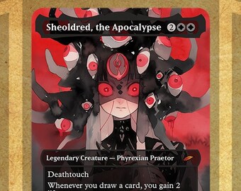 Sheoldred, the Apocalypse 4 alternative Custom Art / No Foil tarot ...