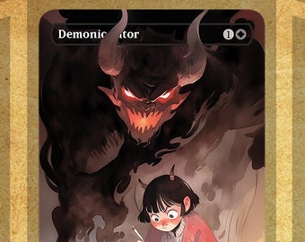 Demonic Tutor MTG Custom Cards, Commander Alternate Art Magic MTG ...