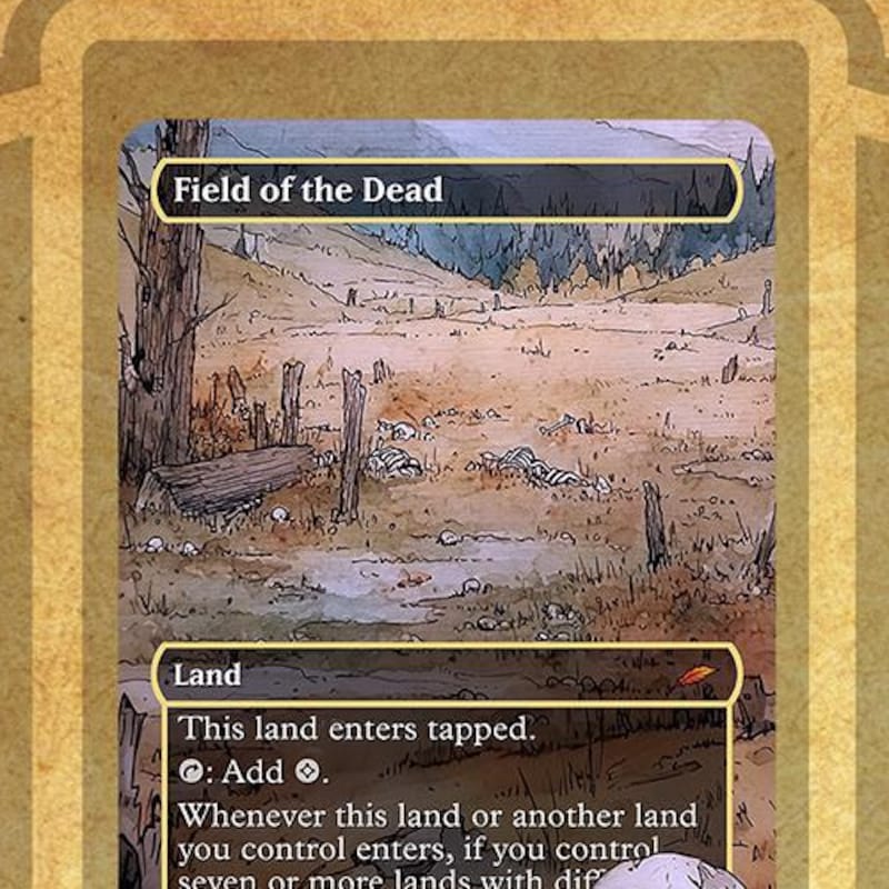 Zombie Mtg Proxy Land - Etsy