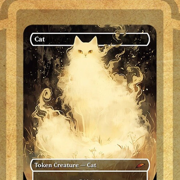 1/1 White Cat Mtg - Etsy