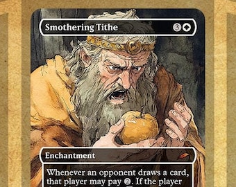Smothering Tithe Premium Proxy - Bunnies! / Custom Proxies / Commander Cards // EDH/CEDH - Etsy
